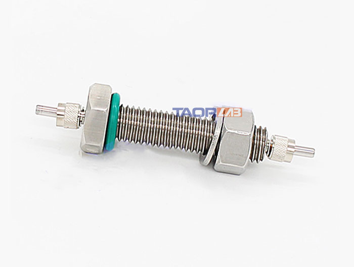 Vacuum Standard Flange VFT Vacuum Through Tube SMA905 Optical Fiber ...